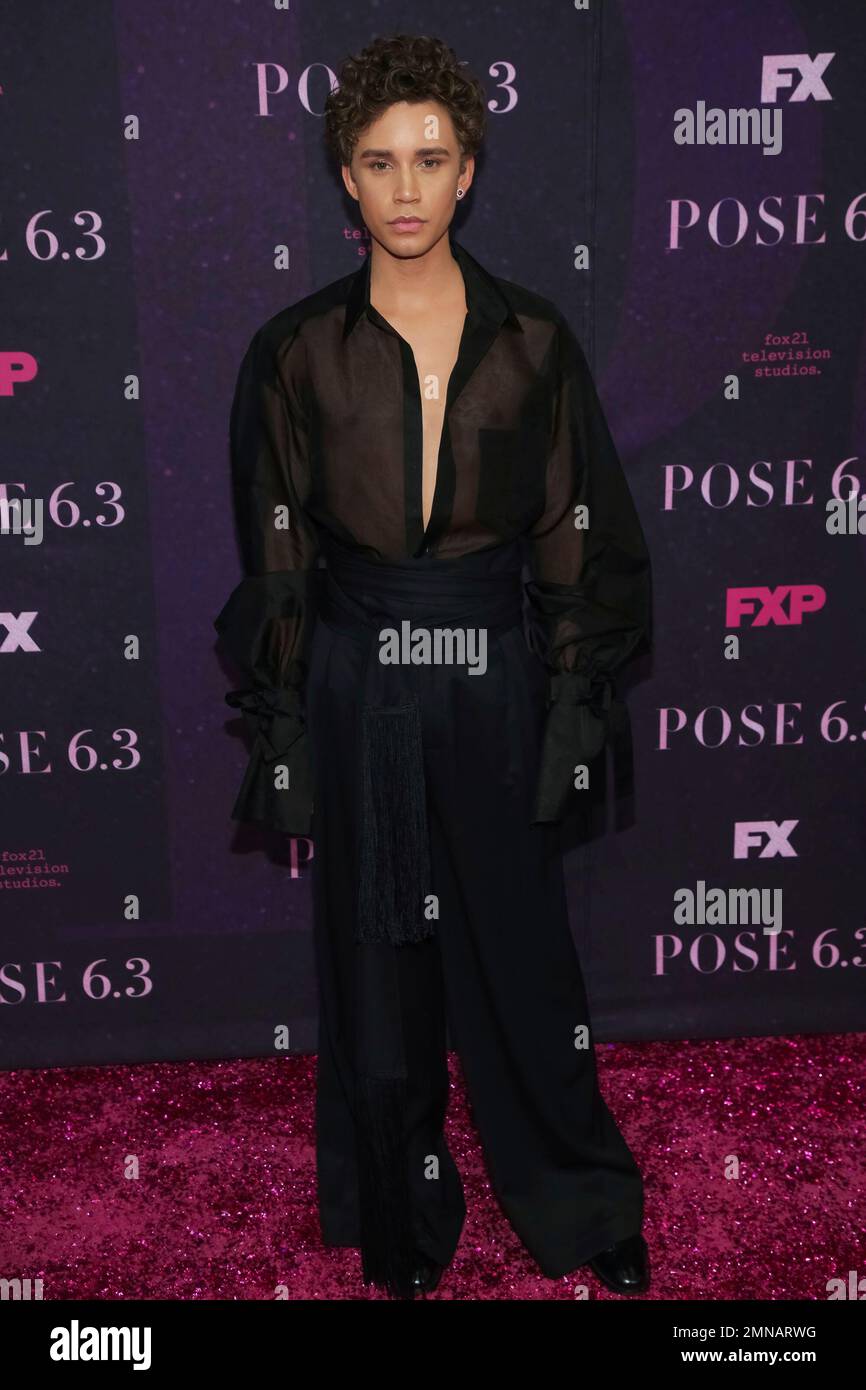 Actor Jeremy McClain attends the premiere of FX's "Pose" at the ...