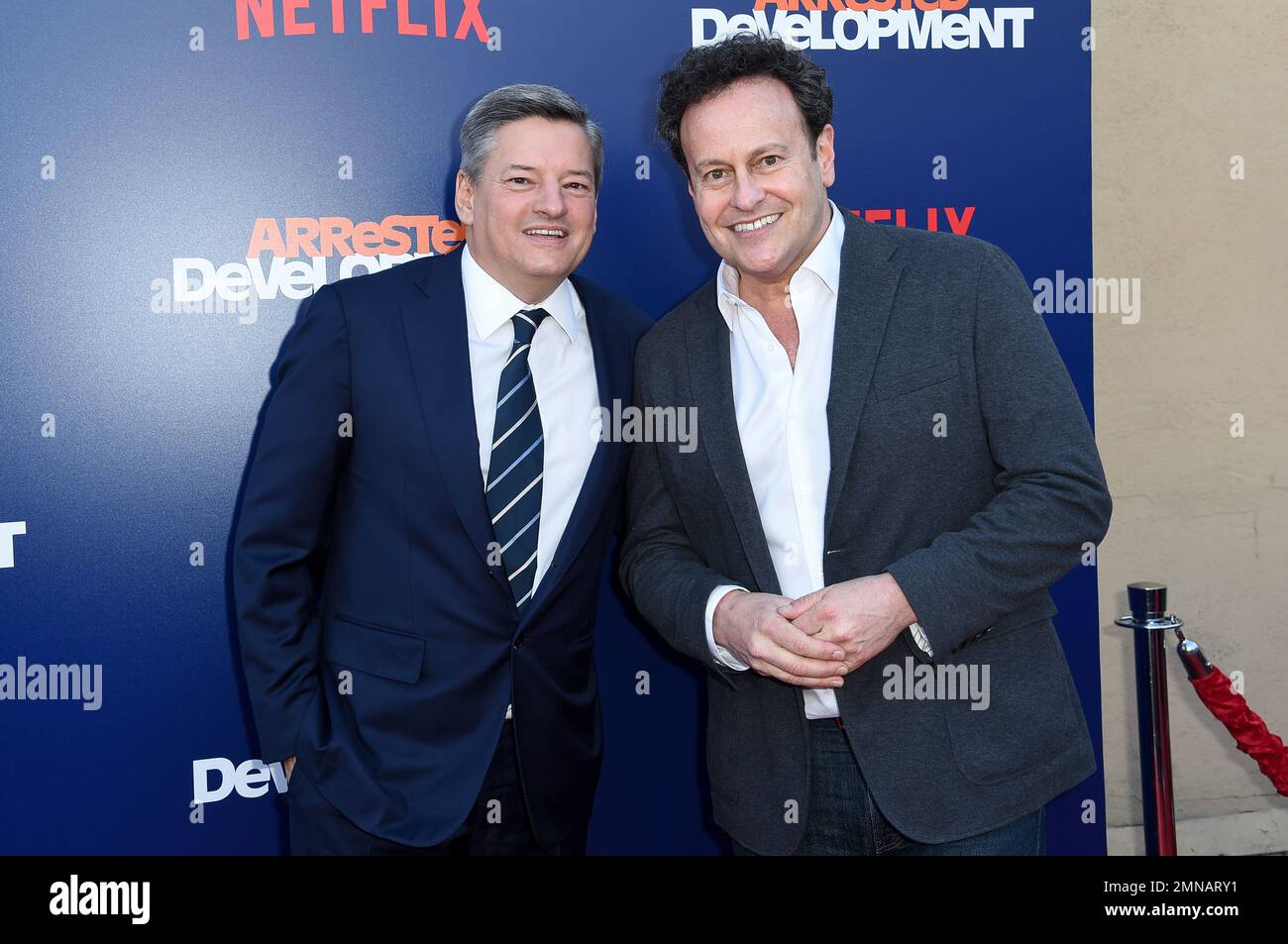 Ted Sarandos, left, and Mitchell Hurwitz attend the LA Premiere of ...