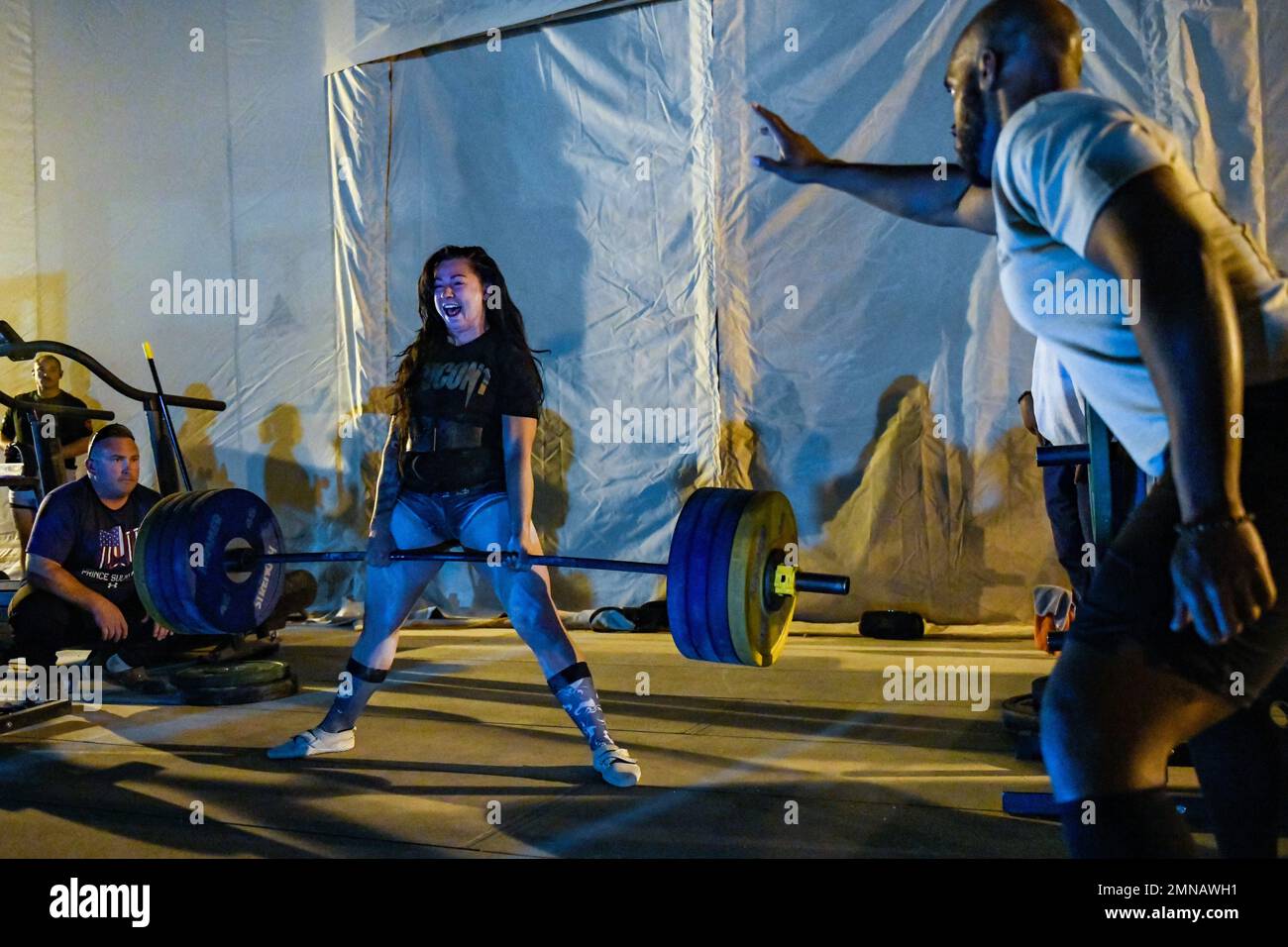 A U.S. service member deployed to Prince Sultan Air Base, Kingdom of ...