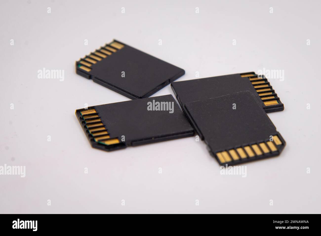 various sizes of cards isolated on a white background Stock Photo - Alamy