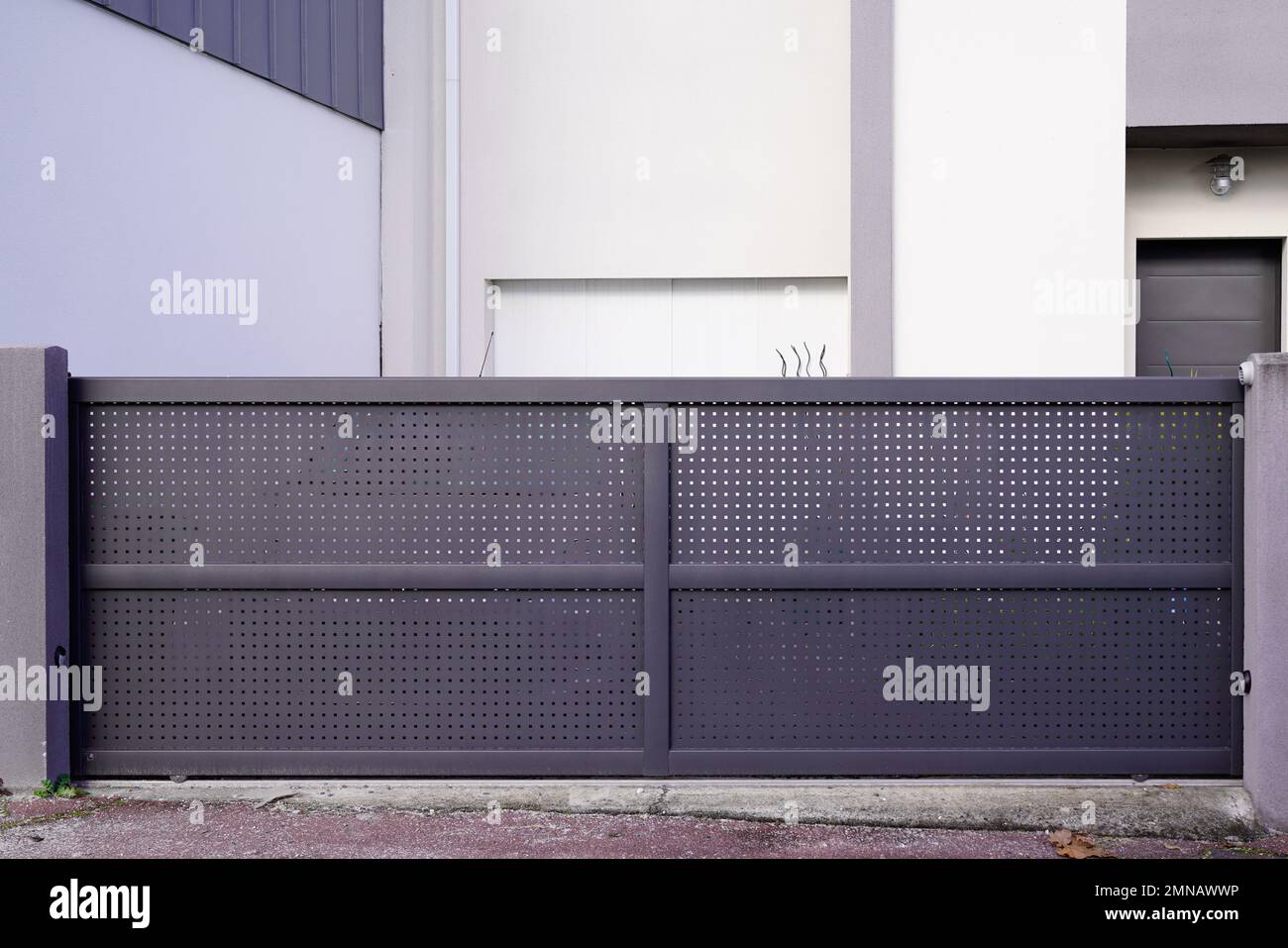 door large modern dark grey gate aluminum portal to gray home access ...