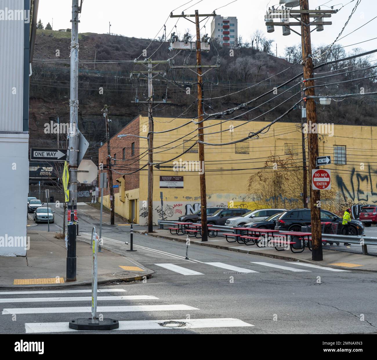 The intersection of one-way 17th Street and Penn Avenue in the Strip ...