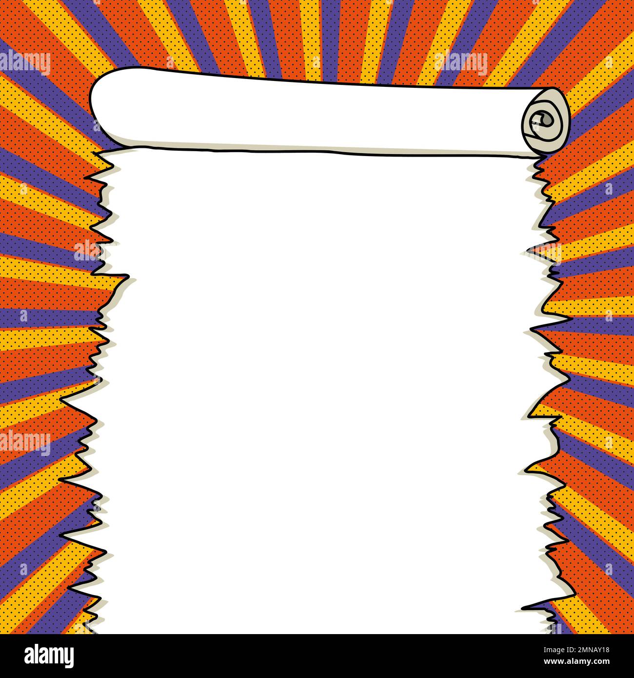 Comic Blank Speech Bubble With Copy Space Over Color Background Design ...