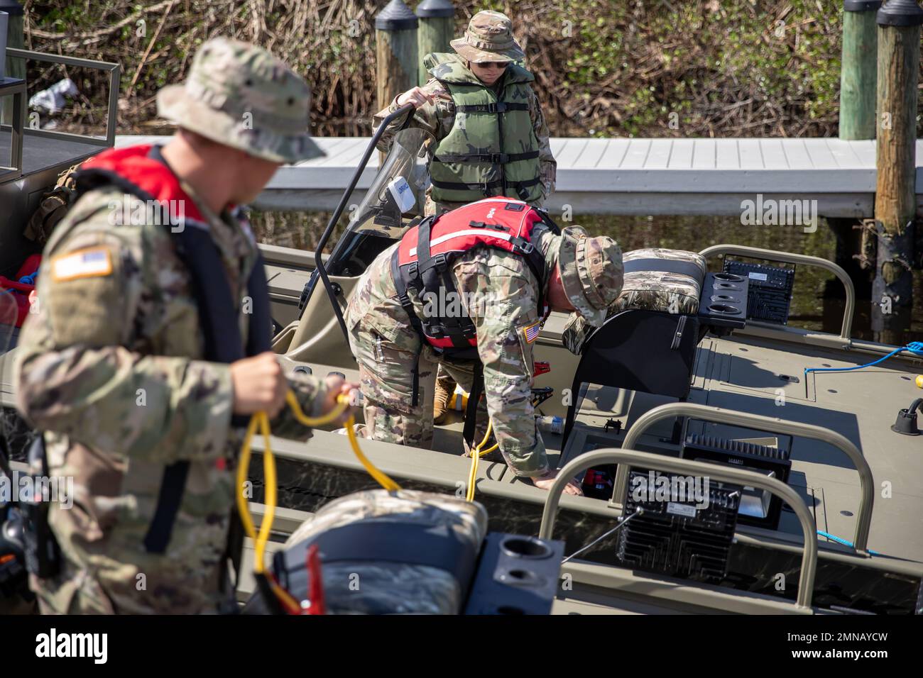 Florida Army and Air National Guard personnel conduct maritime ...