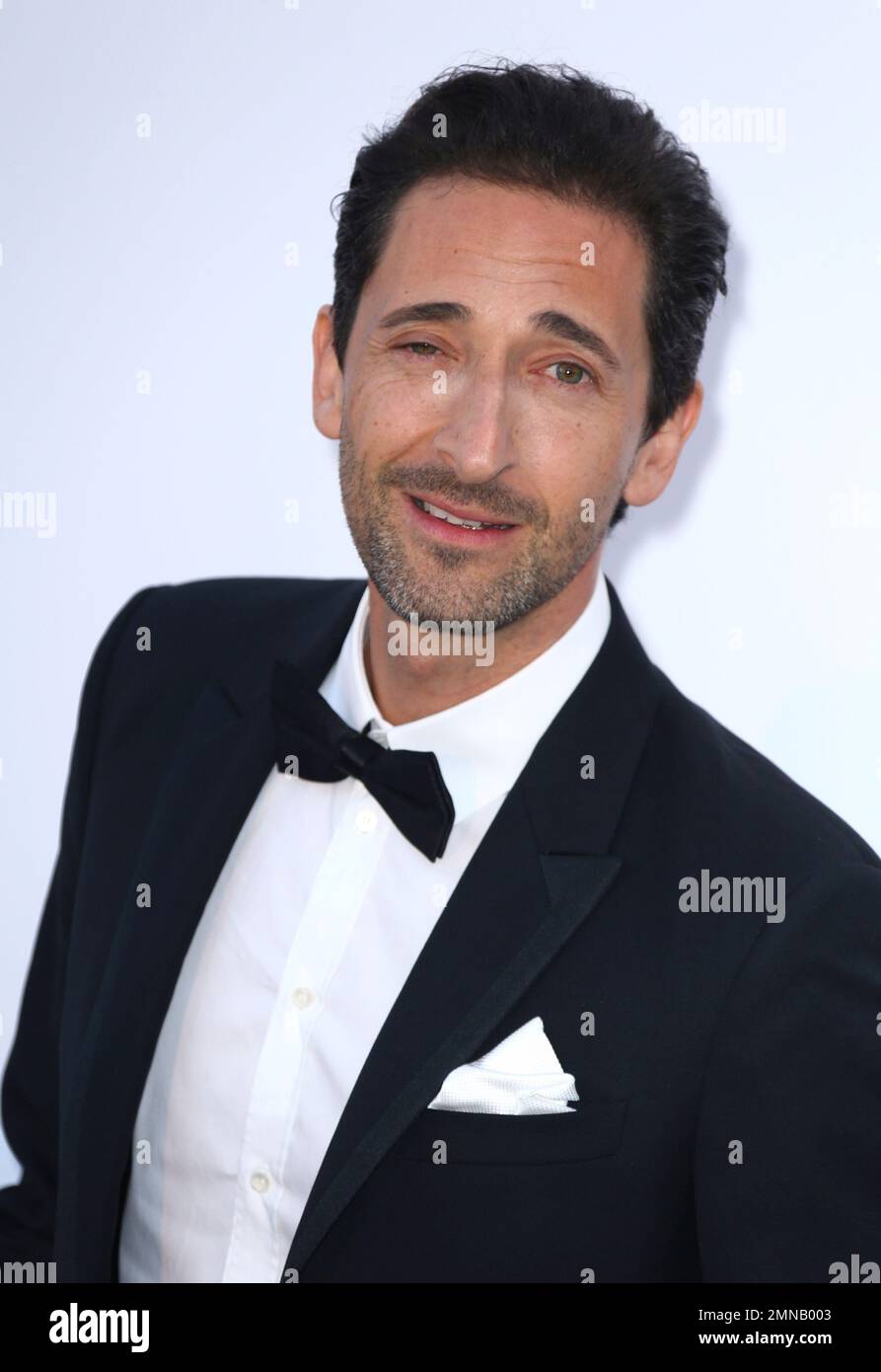 Actor Adrien Brody poses for photographers upon arrival at the amfAR ...