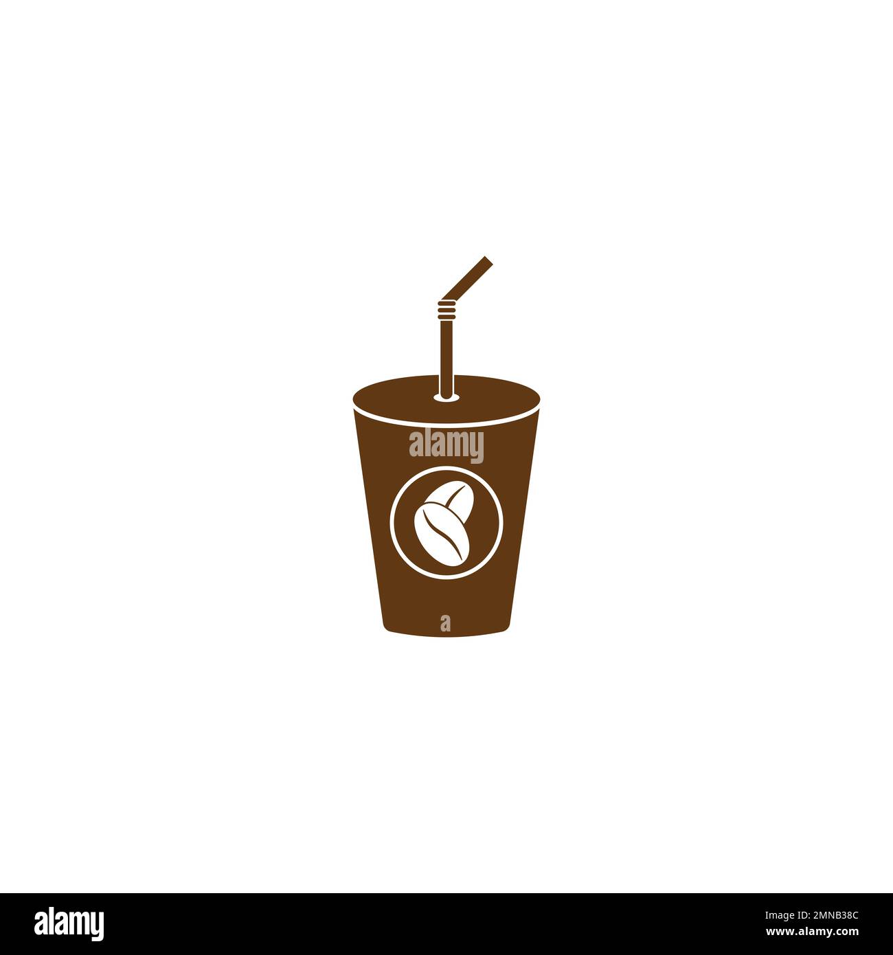 Summer cold coffee icon Cut Out Stock Images & Pictures - Alamy