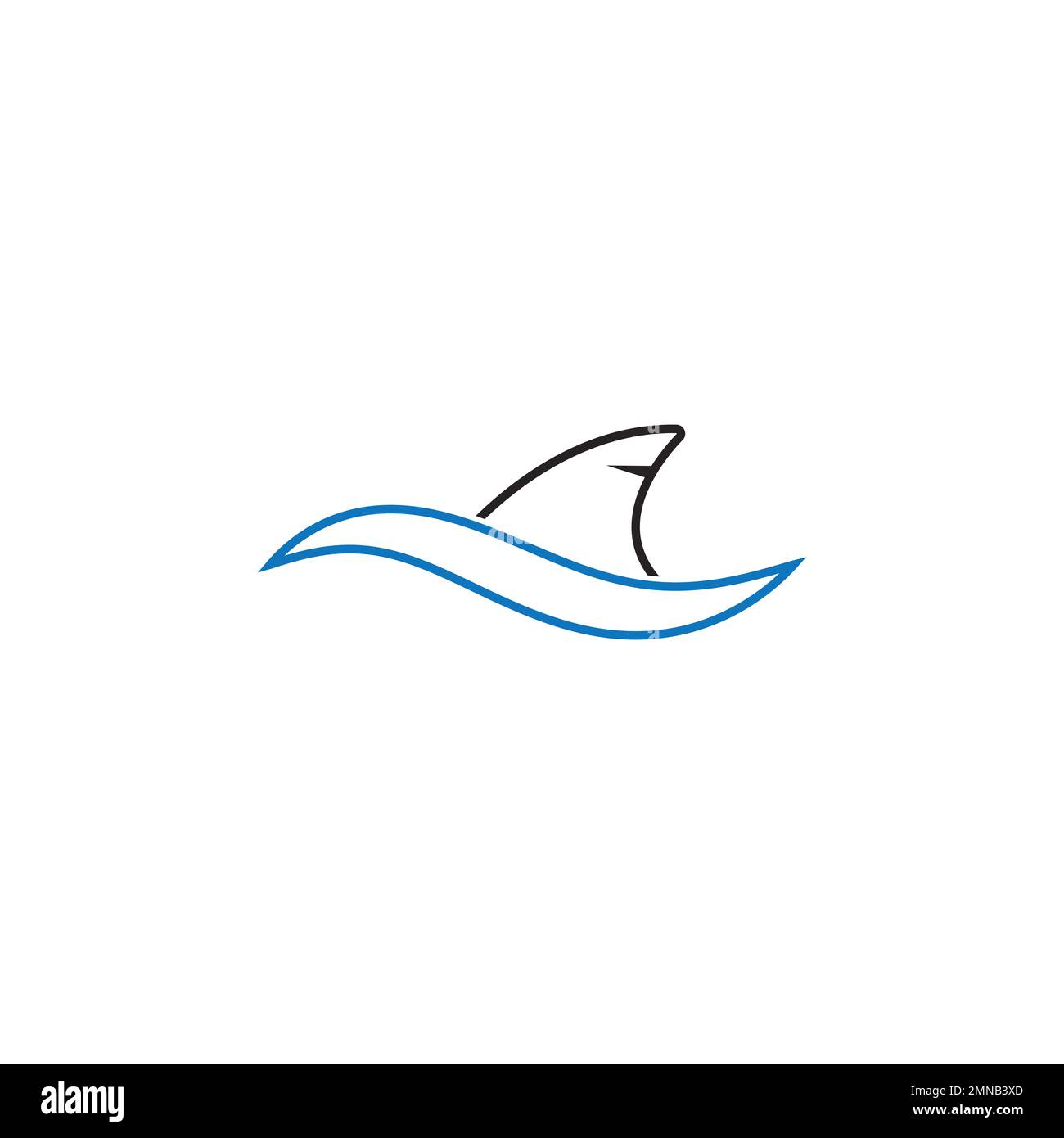 shark fin icon vector illustration design Stock Photo - Alamy