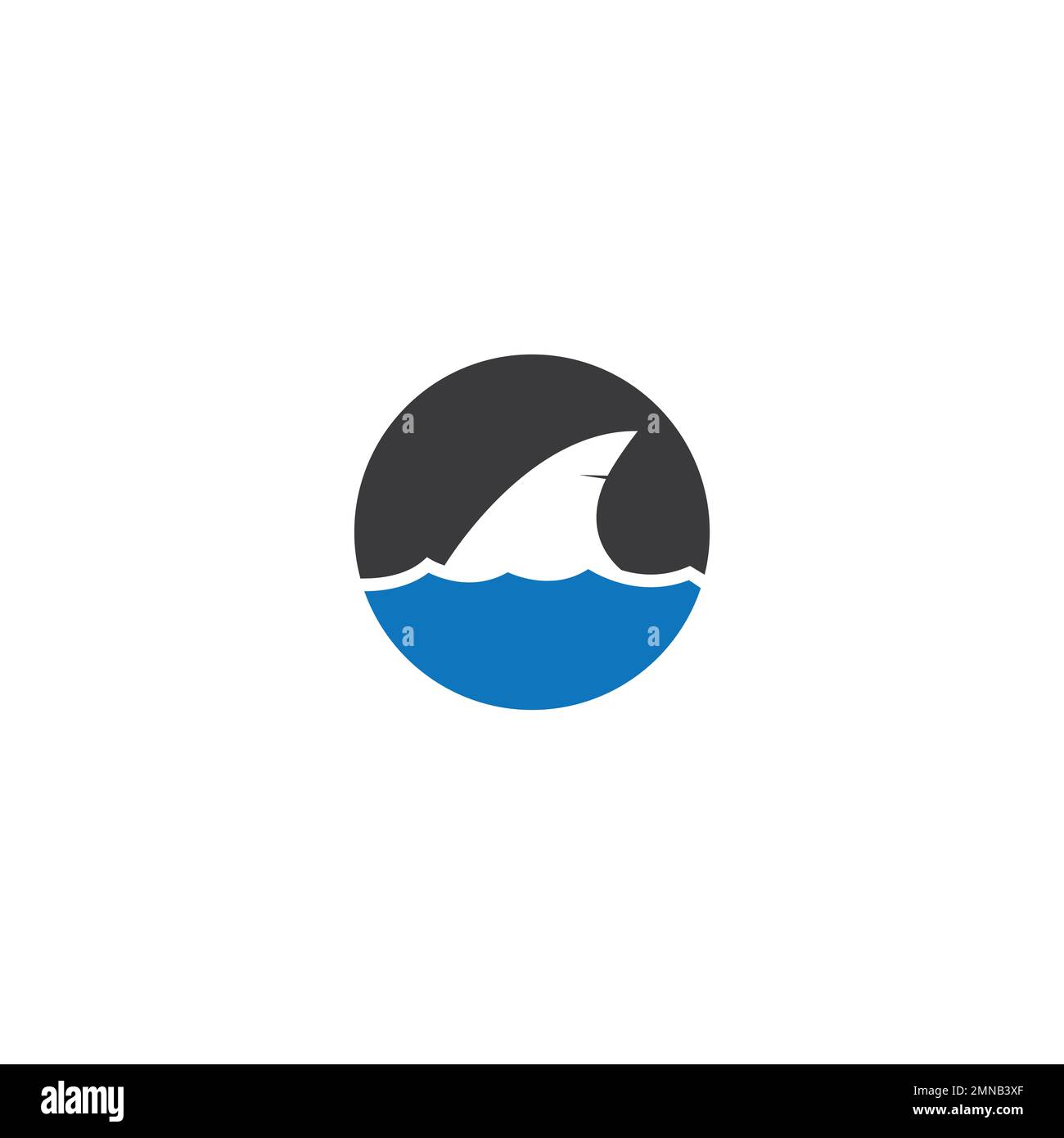 shark fin icon vector illustration design Stock Photo - Alamy