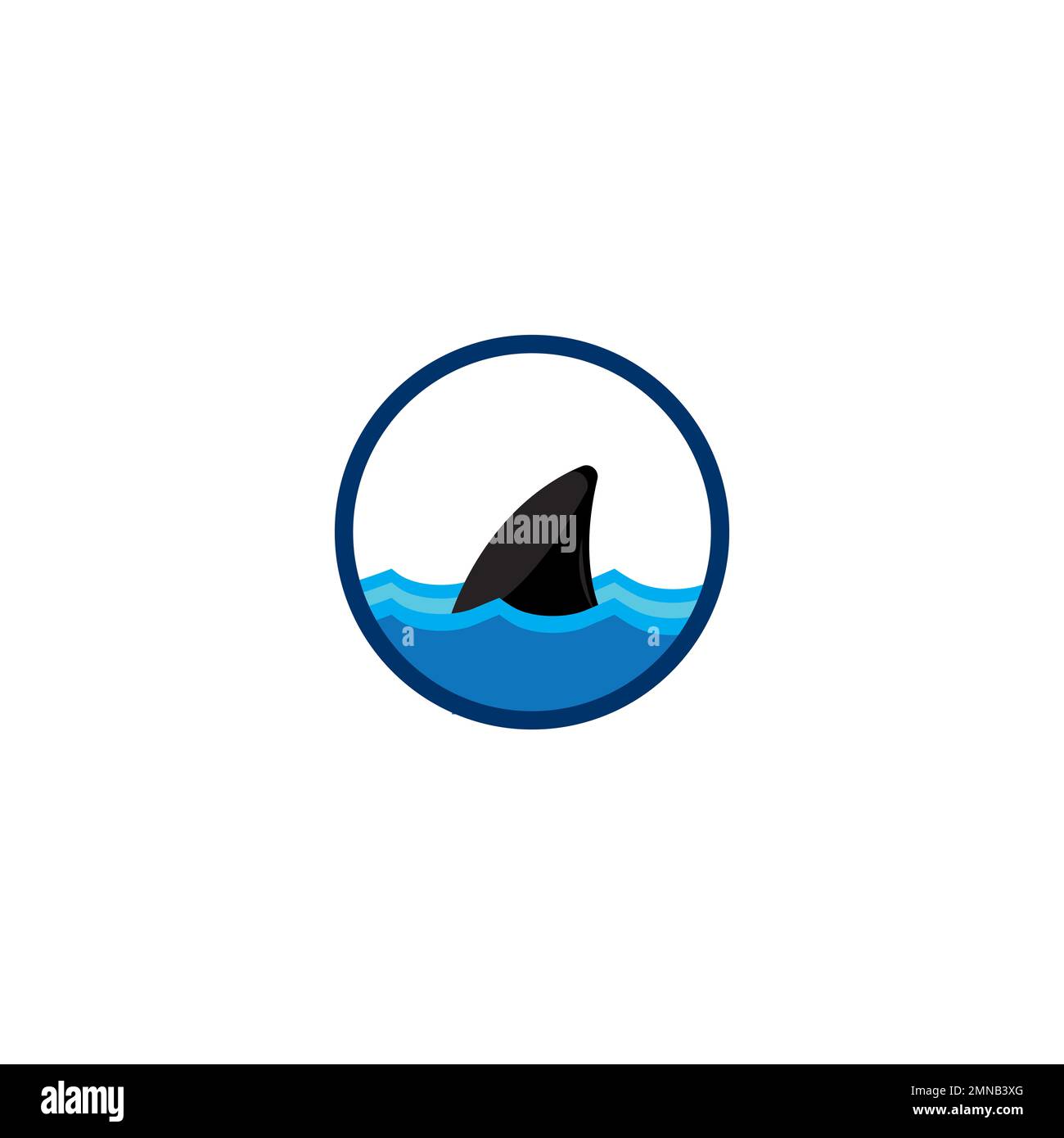 shark fin icon vector illustration design Stock Photo - Alamy