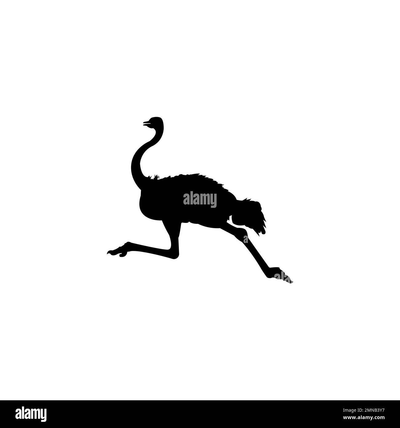ostrich icon vector illustration simple design Stock Photo - Alamy