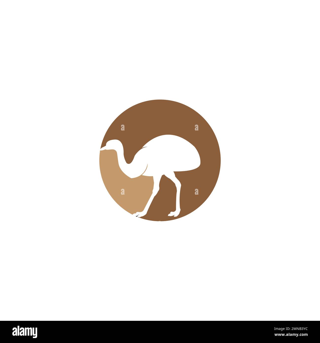 ostrich icon vector illustration simple design Stock Photo - Alamy