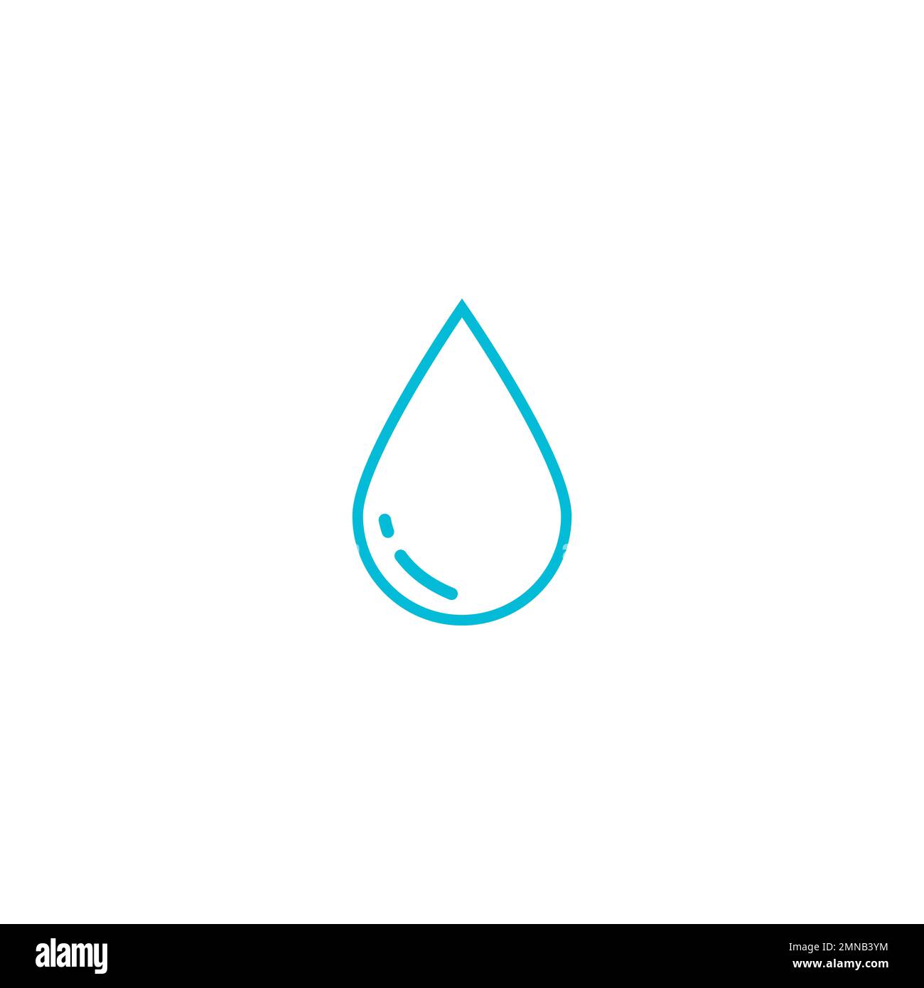 water drop logo vector illustration design Stock Photo - Alamy