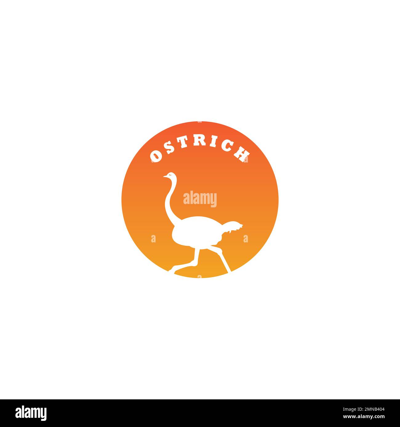 ostrich icon vector illustration simple design Stock Photo - Alamy