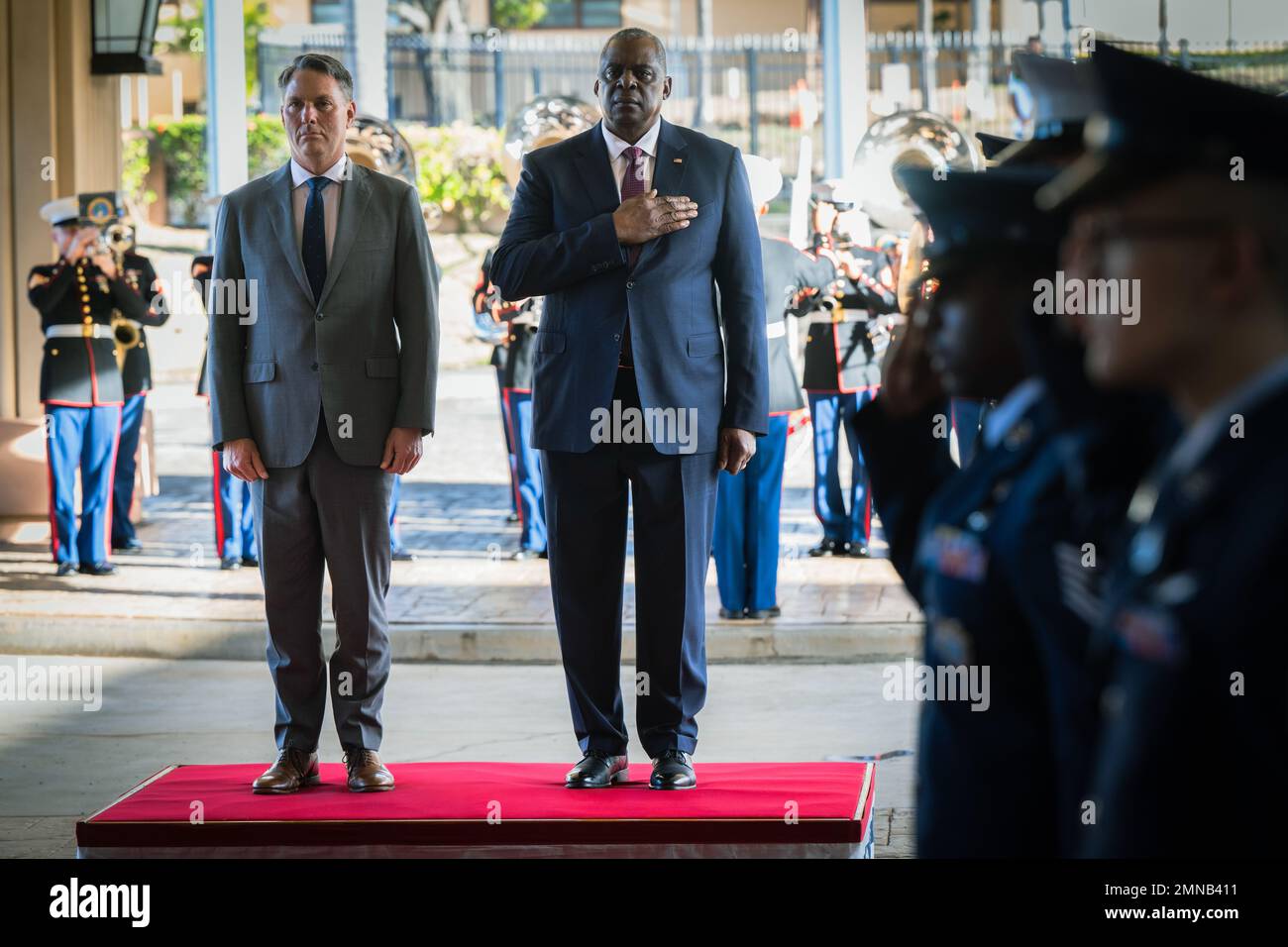 Secretary of Defense Lloyd J. Austin III welcomes Australian Minister ...