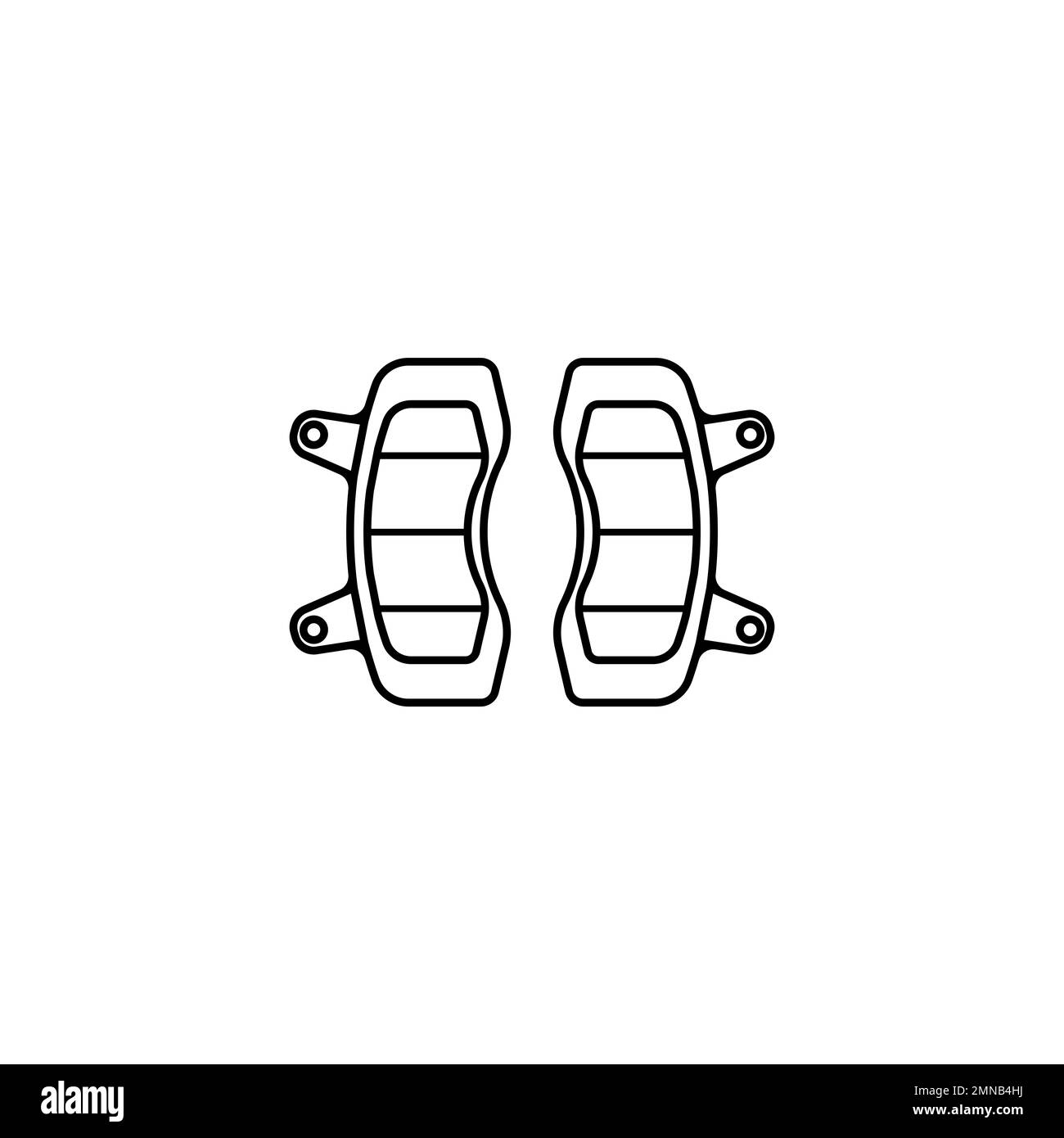 disc brake pads icon vector illustration logo design template Stock ...