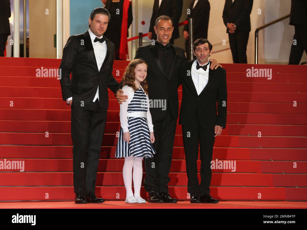 Actor Edoardo Pesce, from left, actress Alida Baldari Calabria ...