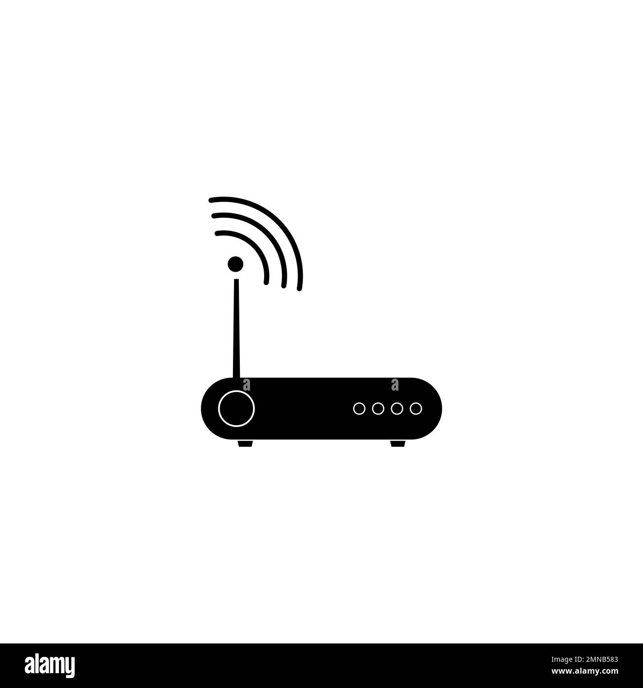 Wi-fi router vector isolated illustration icon design Stock Photo - Alamy