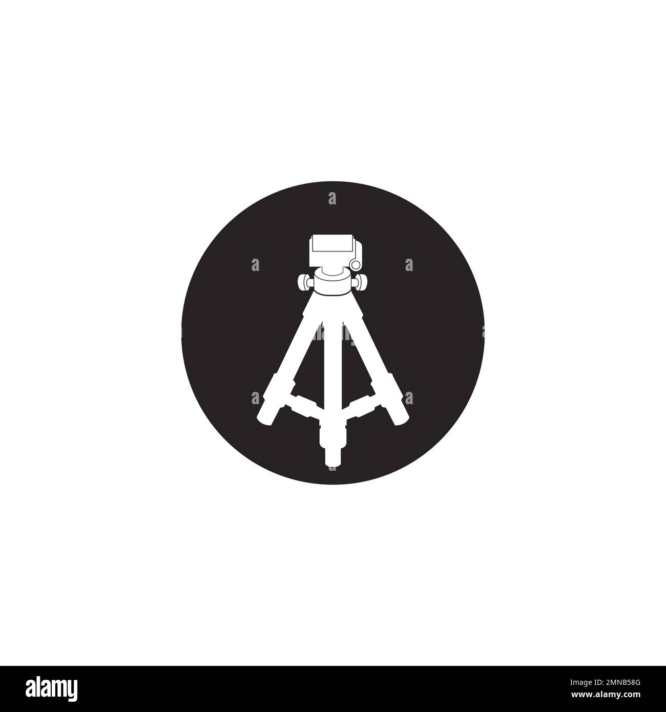 tripod icon vector illustration flat design Stock Photo - Alamy