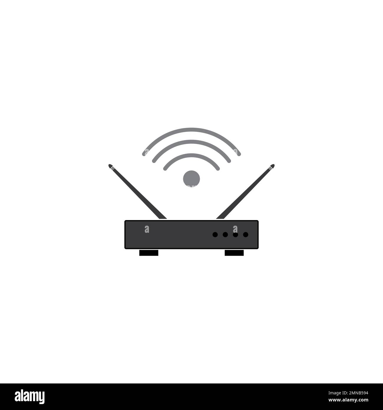 Wi-fi router vector isolated illustration icon design Stock Photo - Alamy