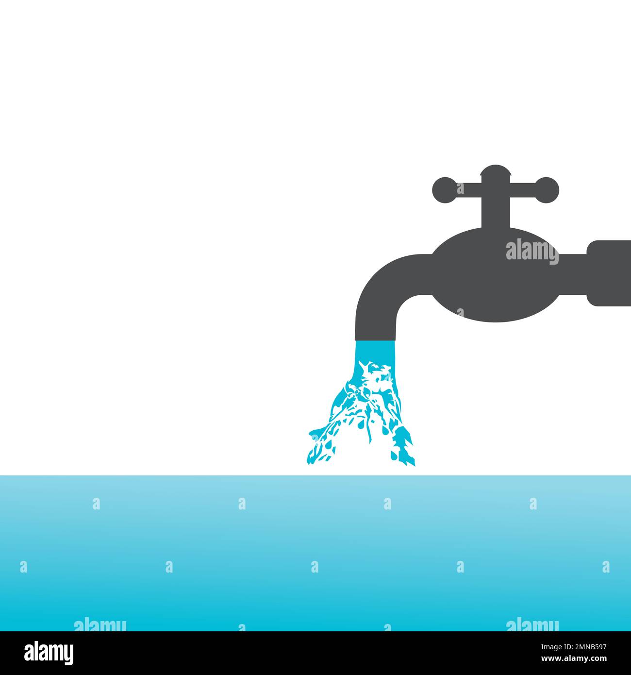 water faucet icon vector illustration logo background Stock Photo - Alamy