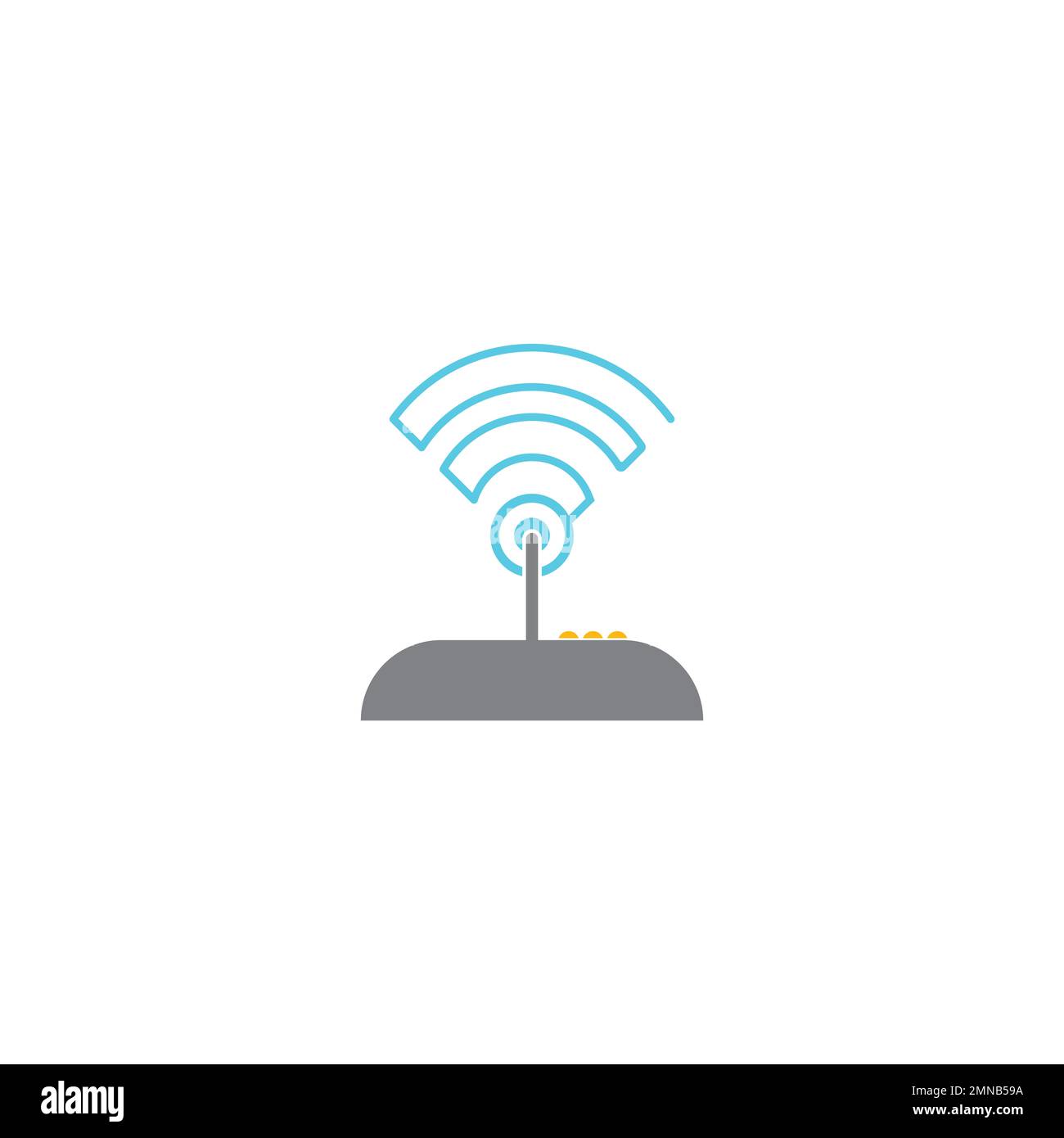 Wi-fi router vector isolated illustration icon design Stock Photo - Alamy