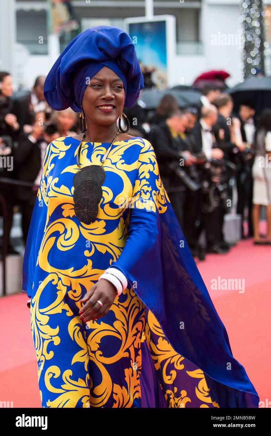 Jury member Khadja Nin poses for photographers upon arrival at the ...