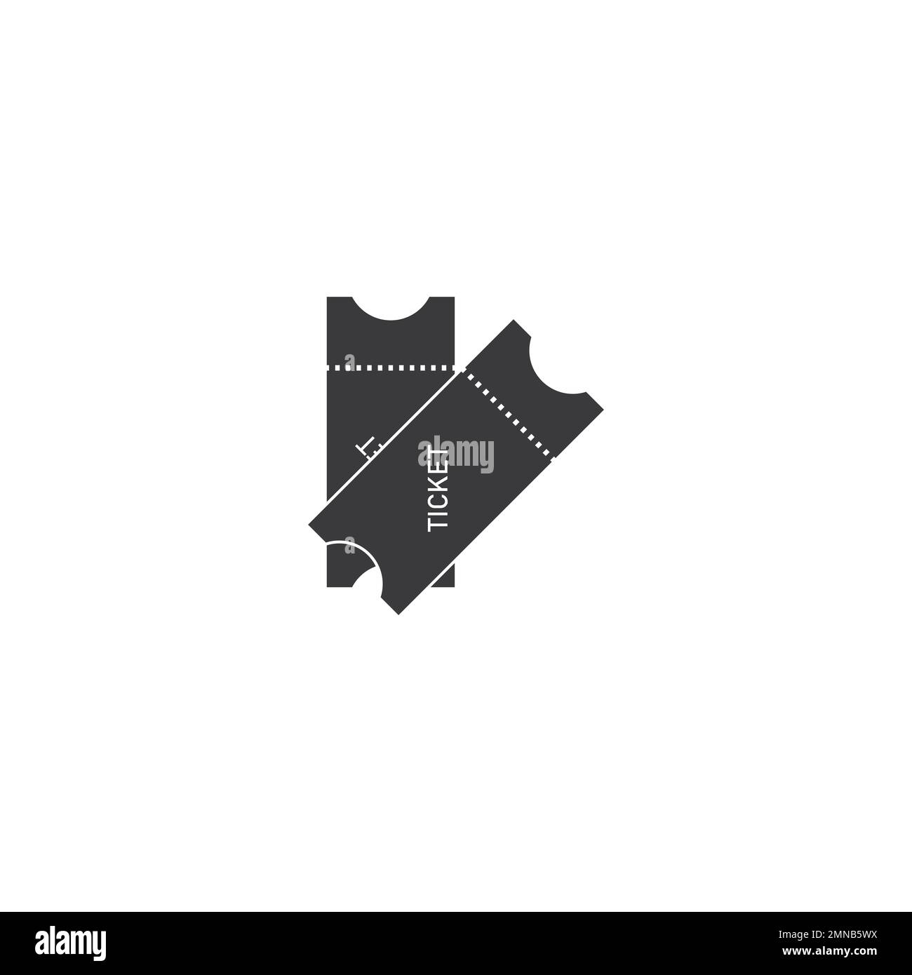 Ticket icon vector illustration simple design Stock Photo - Alamy