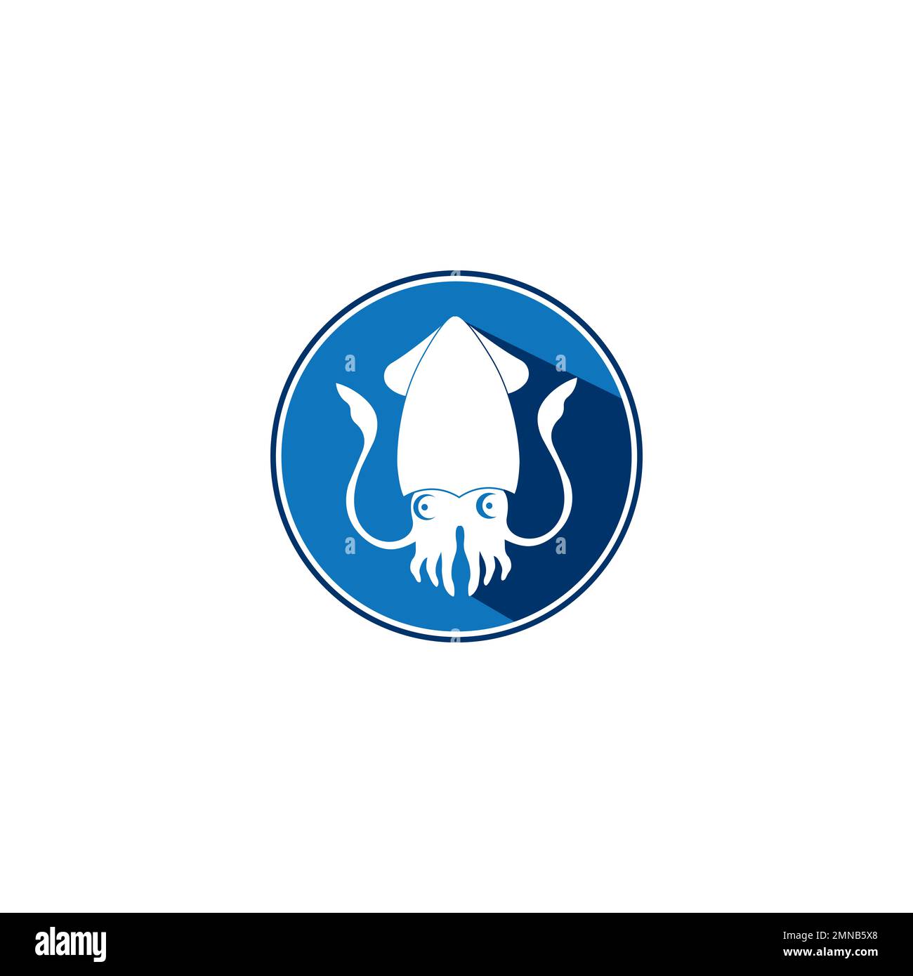 squid icon vector illustration logo design Stock Photo - Alamy