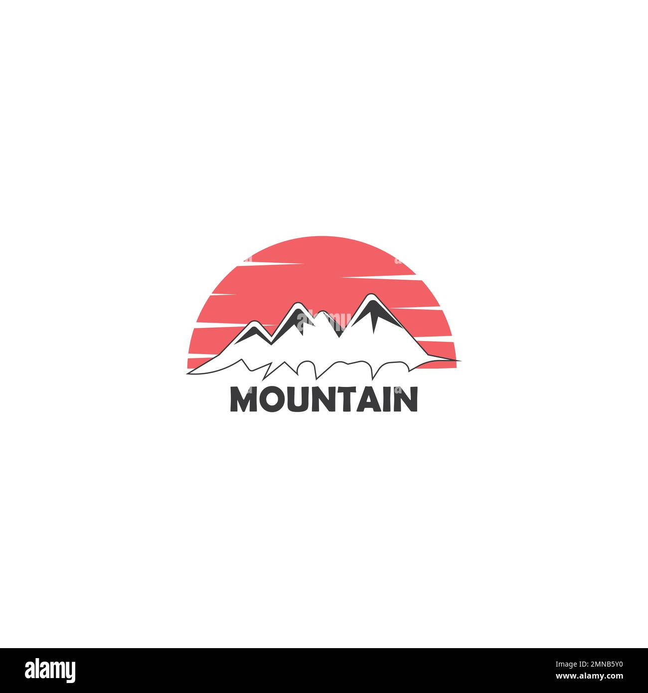 Mountain logo vector illustration design template and background Stock ...