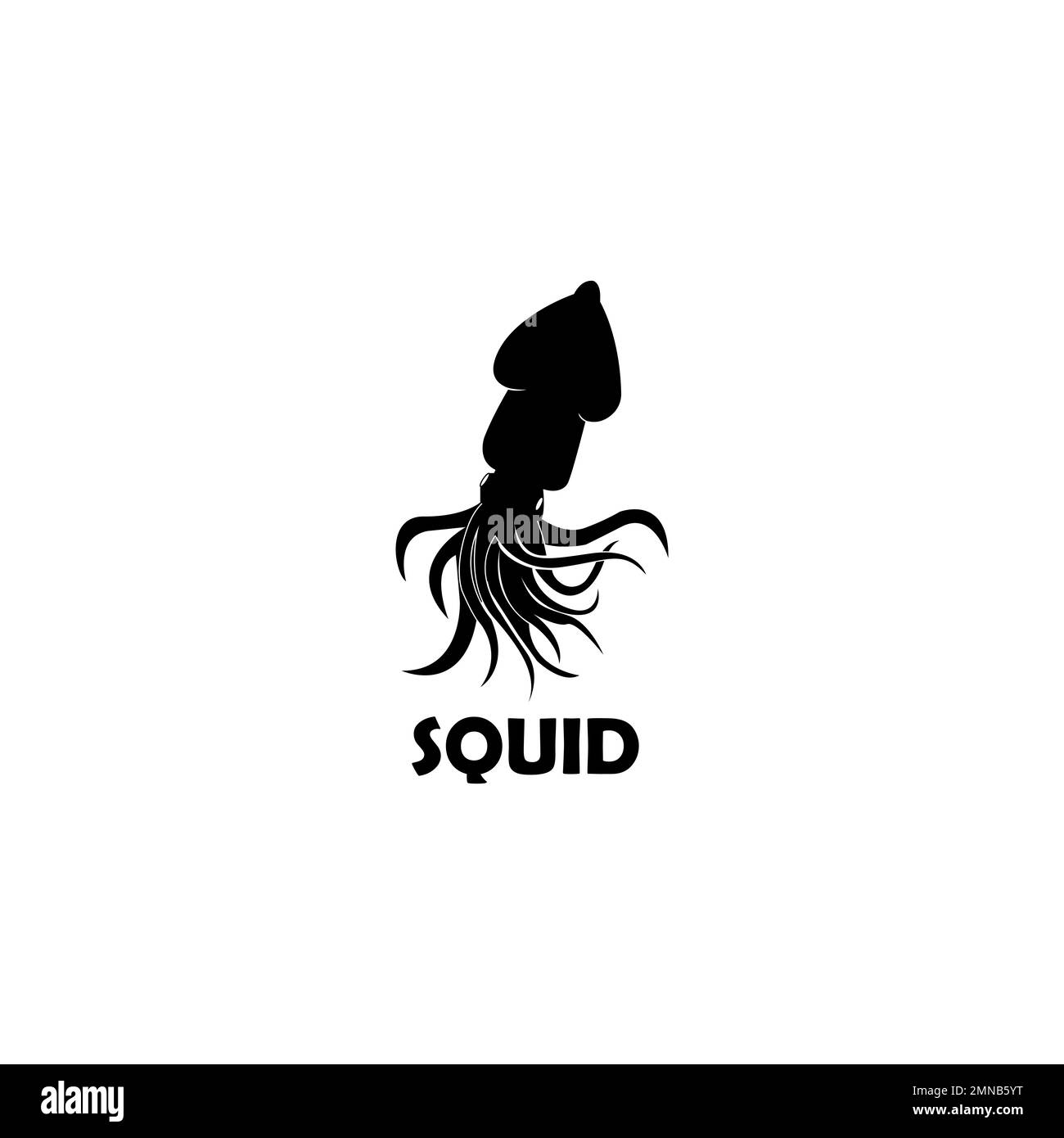 squid icon vector illustration logo design Stock Photo - Alamy
