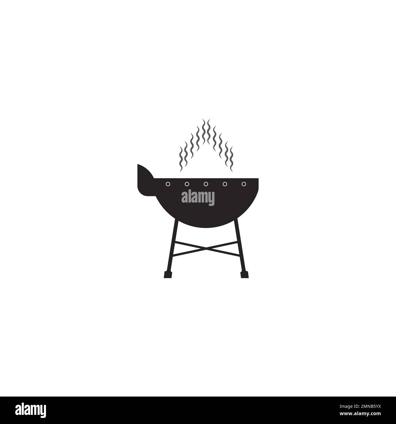 barbeque icon vector illustration design template Stock Photo - Alamy