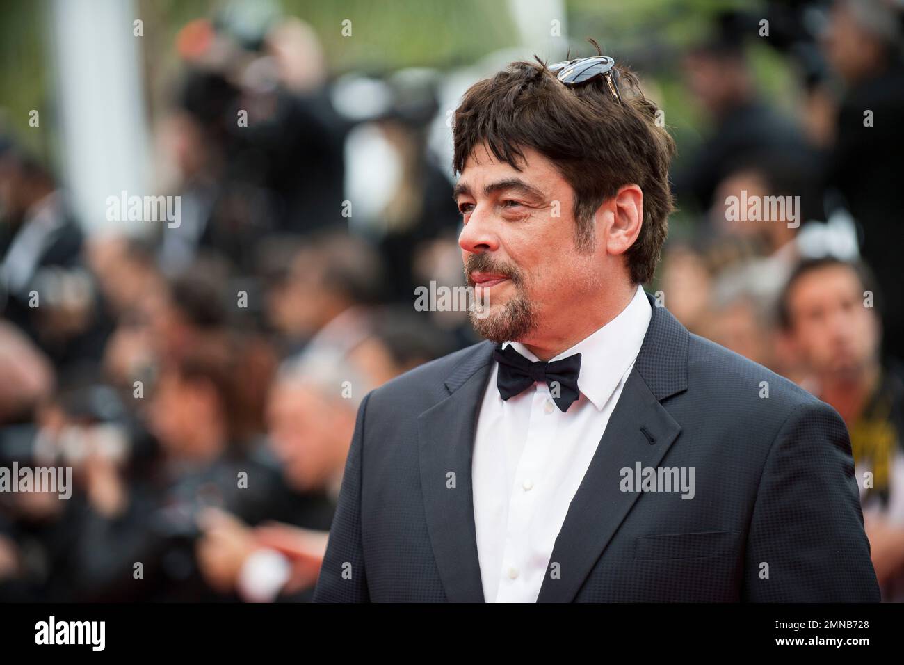 Actor Benicio Del Toro poses for photographers upon arrival at the ...
