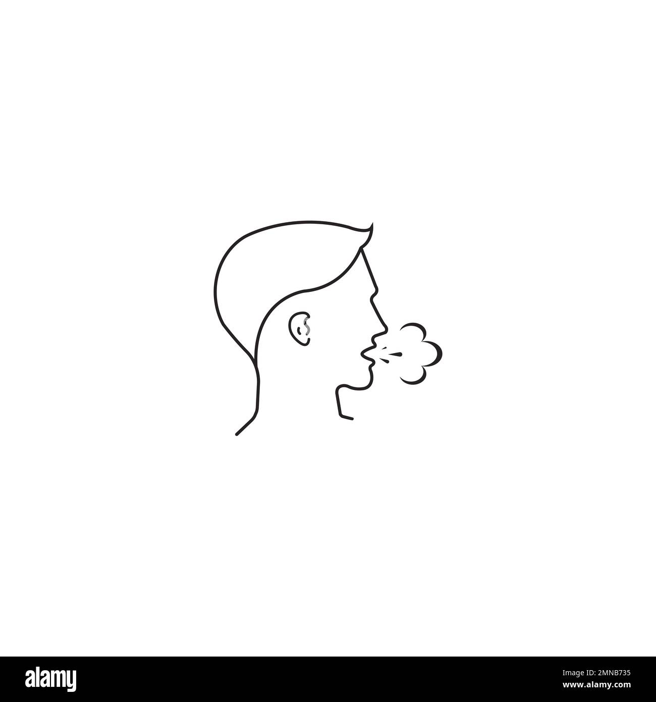 person coughing icon,vector illustration design template Stock Photo ...
