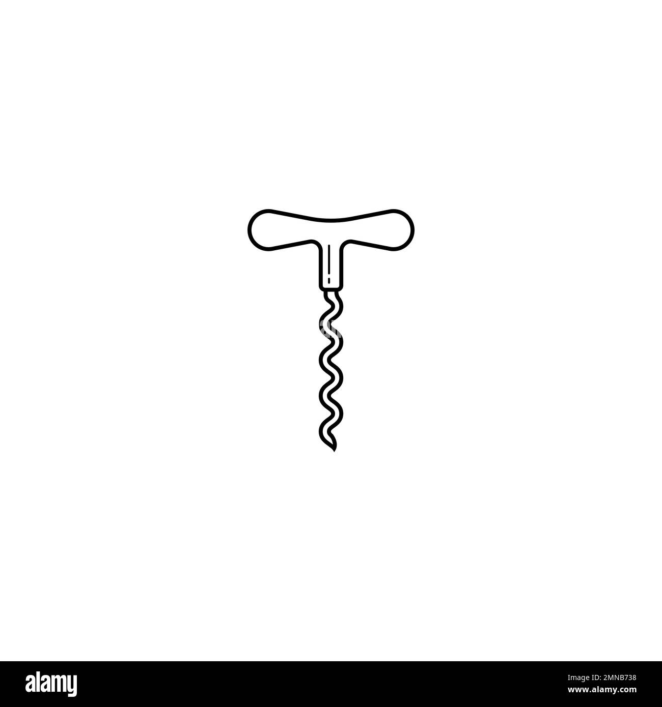 corkscrew icon vector symbol design Stock Photo - Alamy