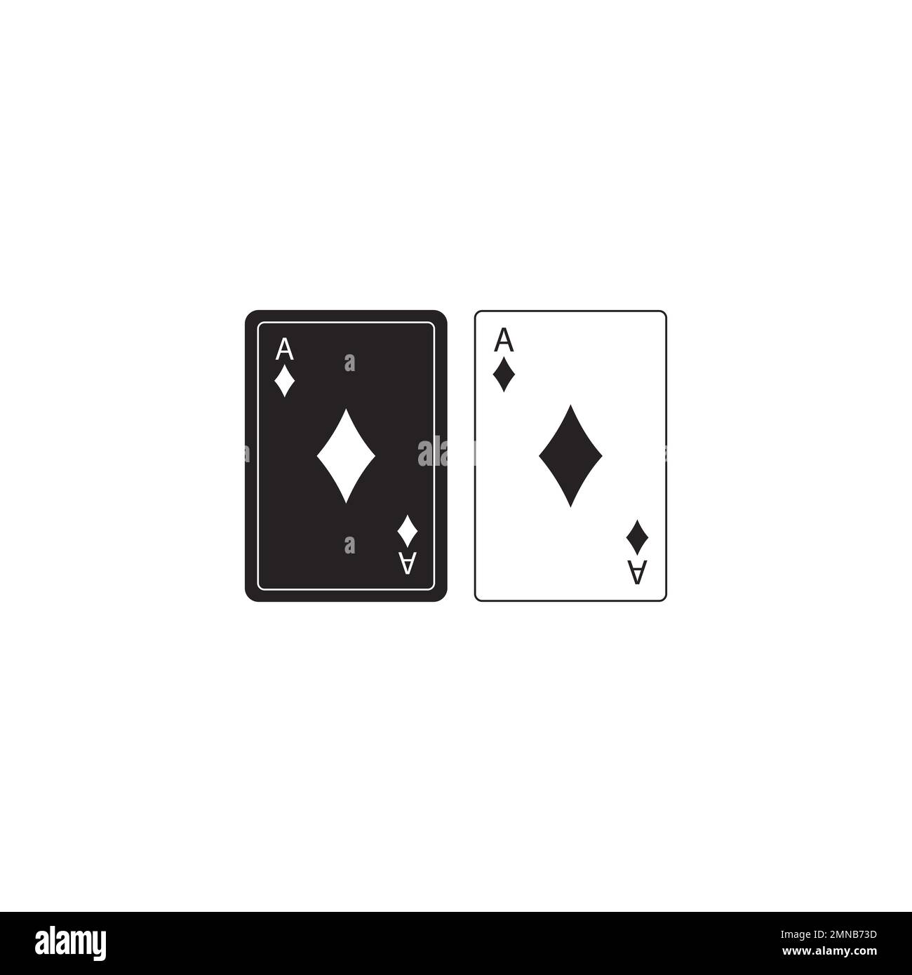 Playing cards icon vector illustration flat design Stock Photo - Alamy