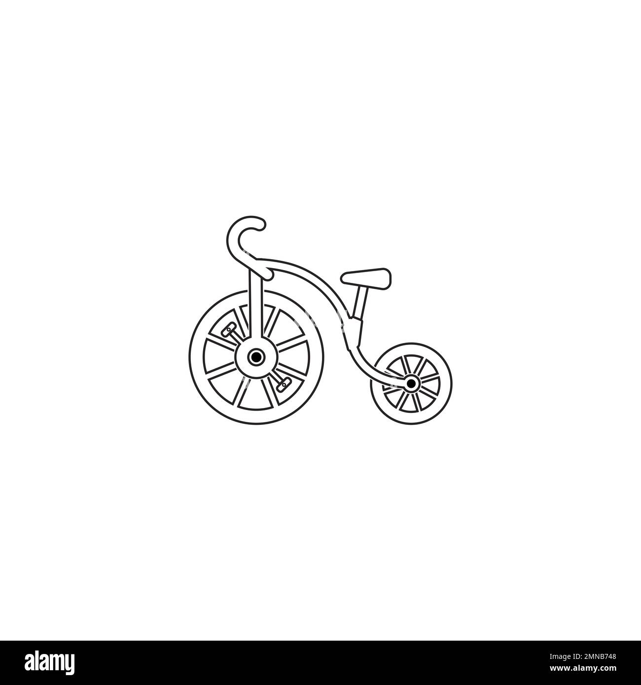 kids bike icon vector illustration flat design Stock Photo - Alamy