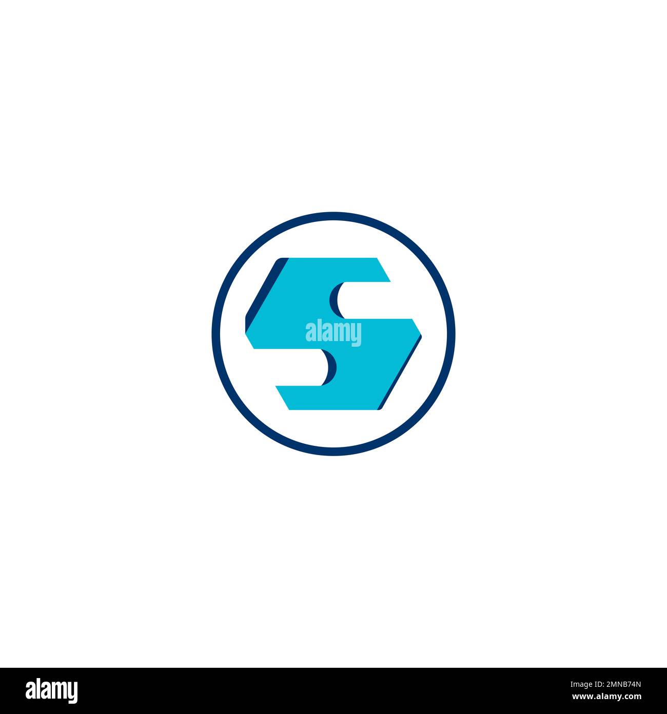letter S . logo vector illustration abstract design Stock Photo - Alamy