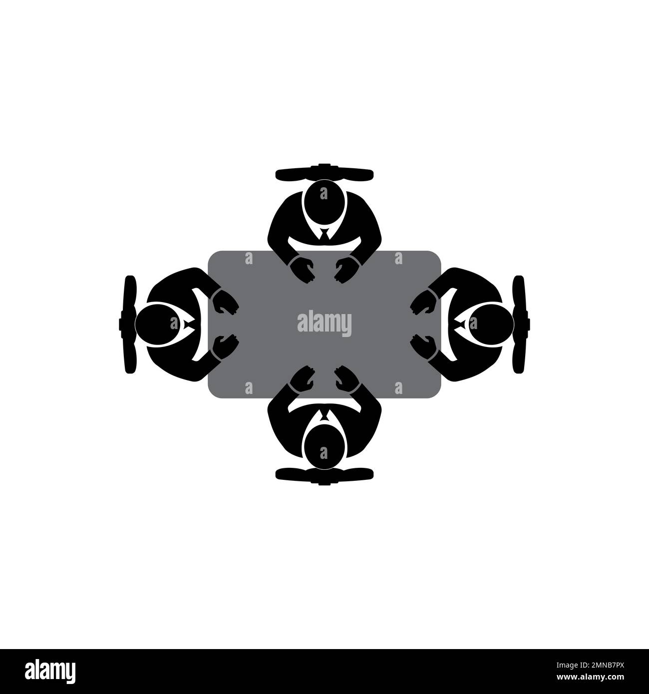 meeting icon vector illustration logo design and background Stock Photo ...