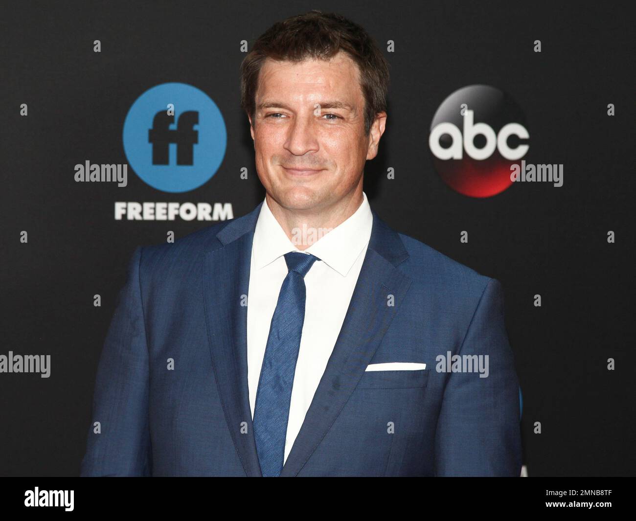 Nathan Fillion attends the Disney/ABC/Freeform 2018 Upfront Party at ...