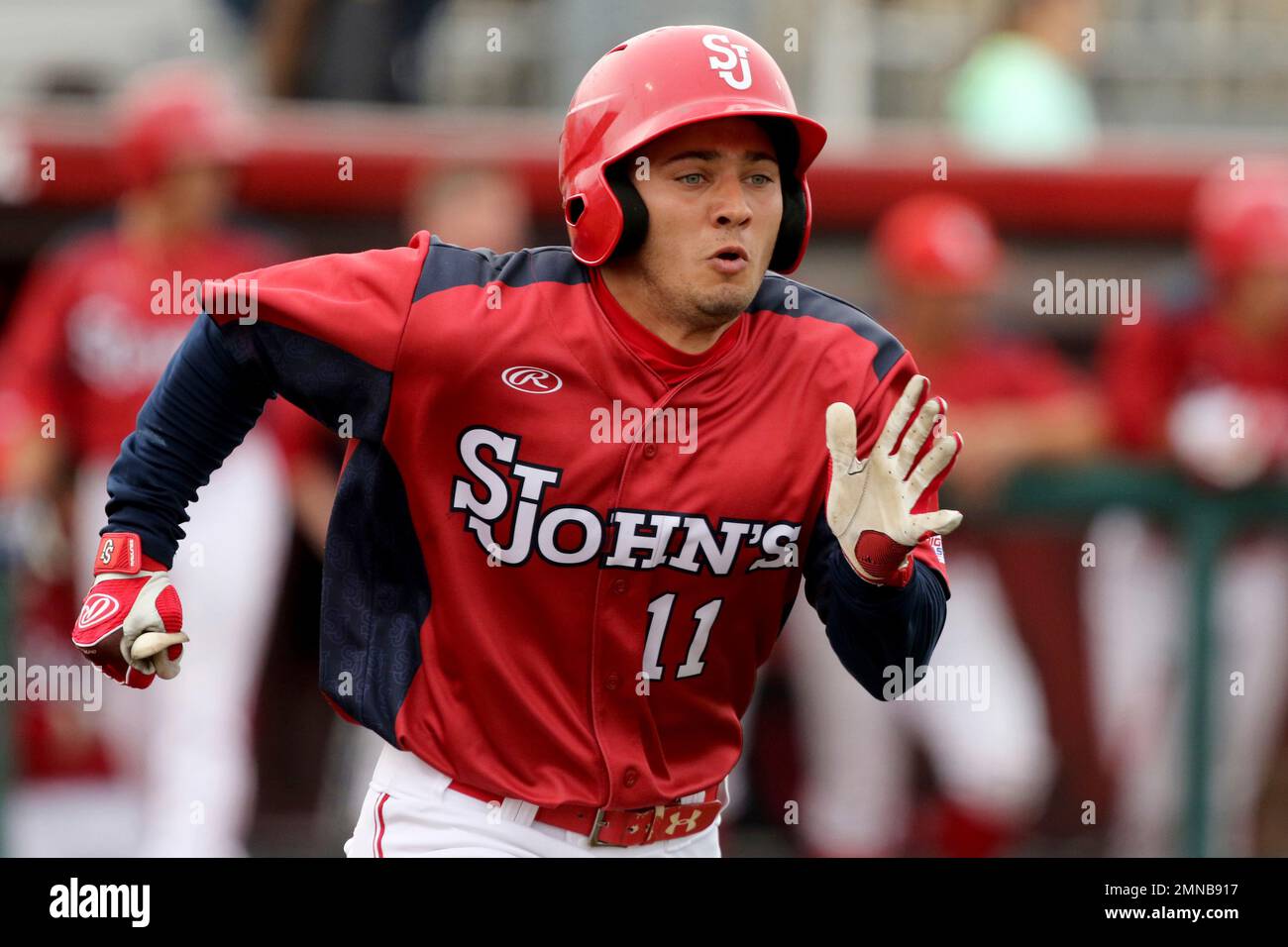 St. John's John Valente #11 in action against Liberty during an NCAA ...