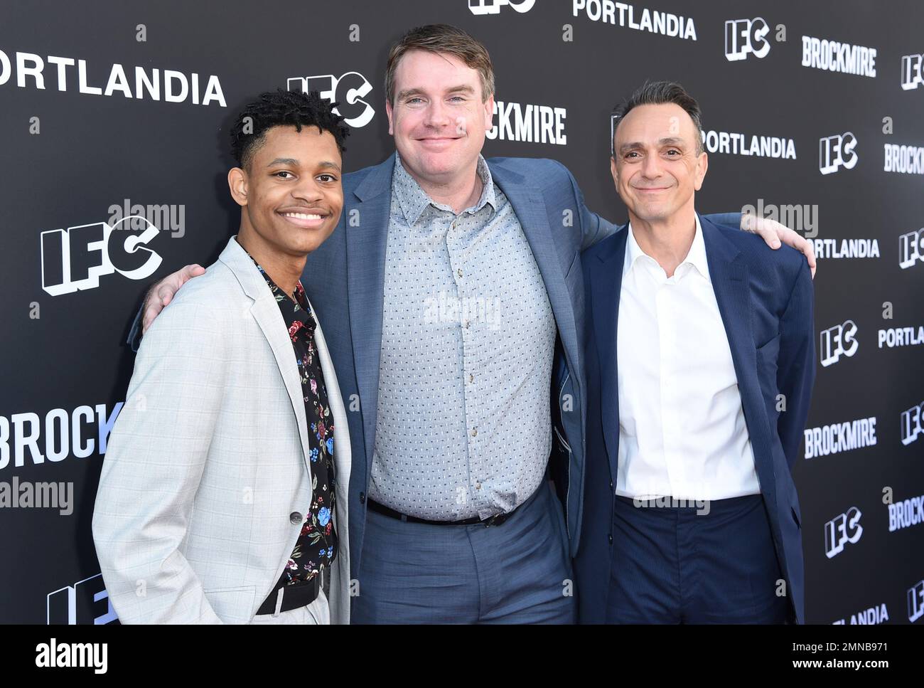 Tyrel Jackson Williams, from left, Joel Church Cooper and Hank Azaria ...