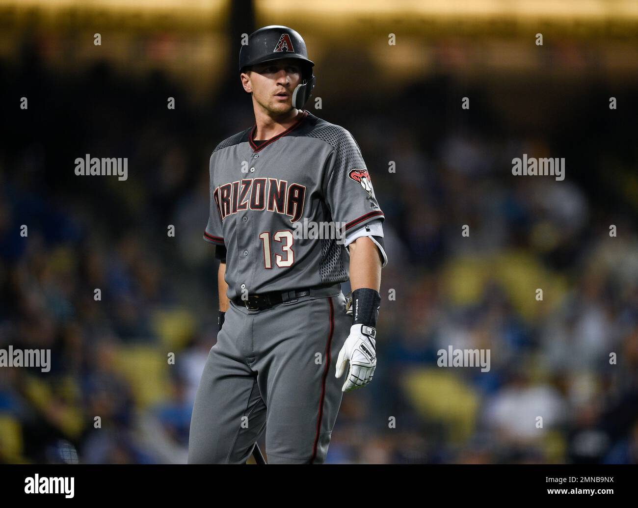 Arizona Diamondbacks' Nick Ahmed in action during the fifth inning of a ...