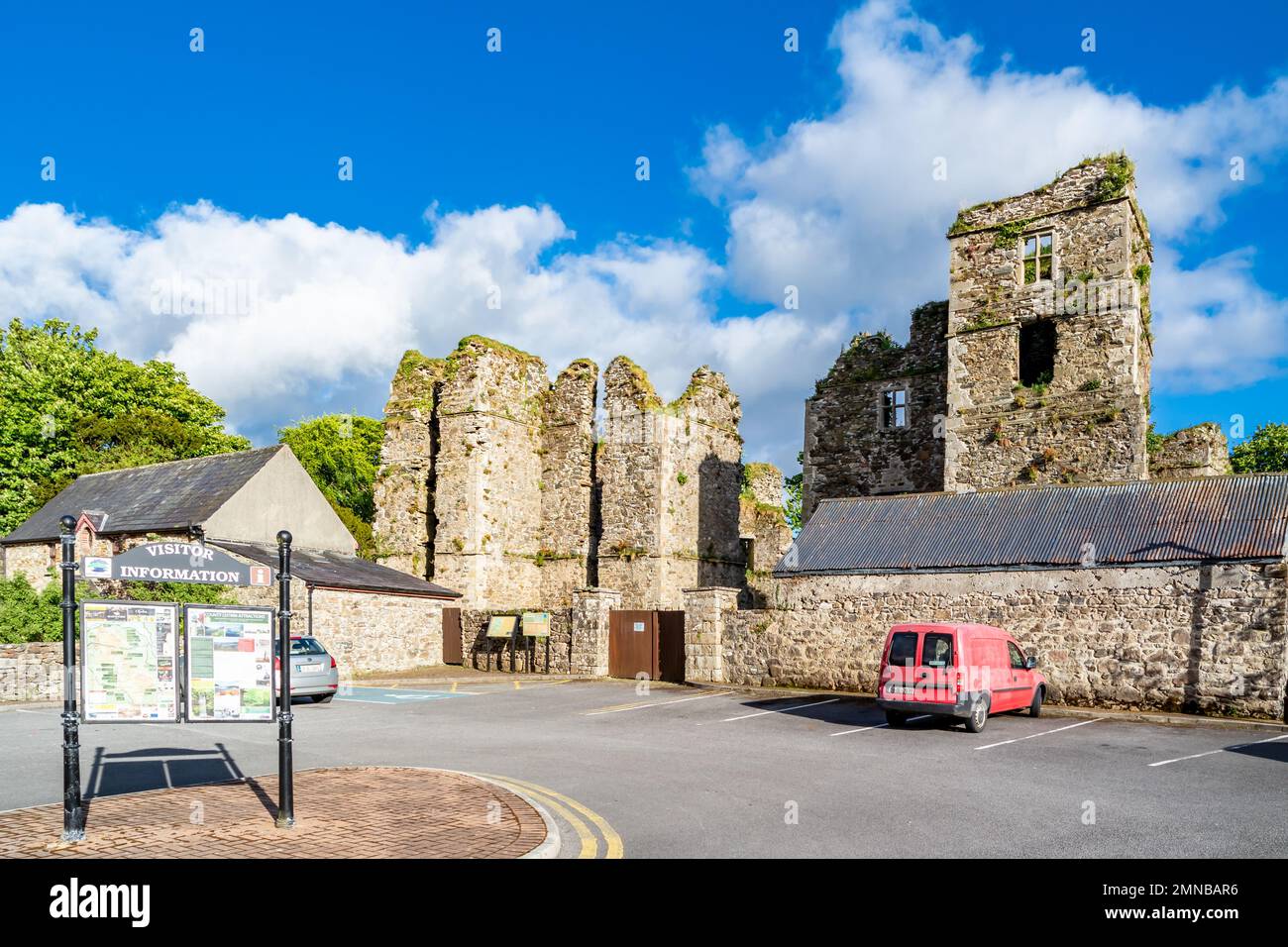MANORHAMILTON, IRELAND - MAY 24 2021 : The castle is located in the ...