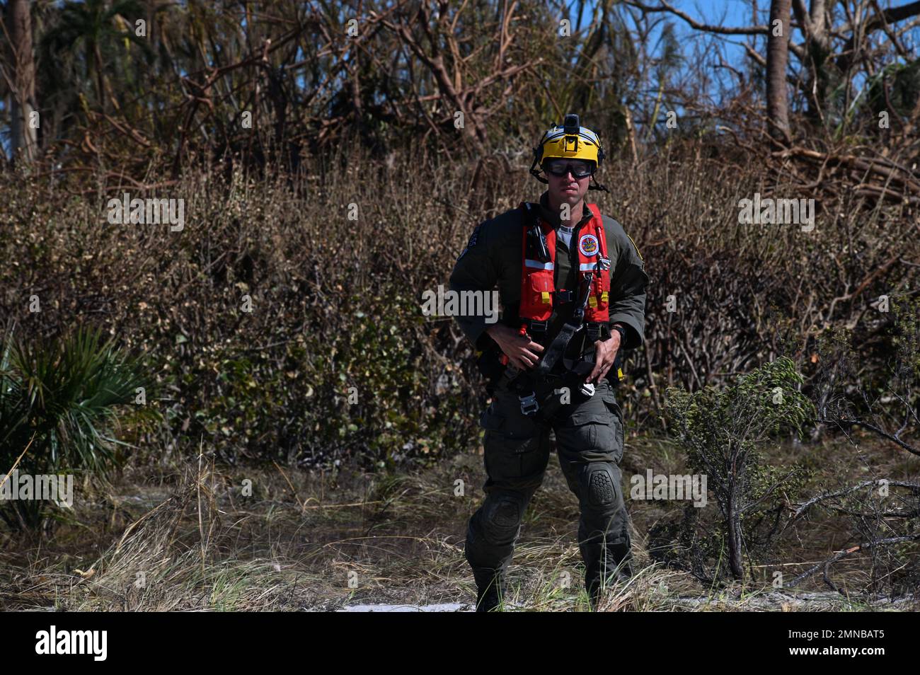 Aviation Survival Technician First Class Chad Watson searches for ...