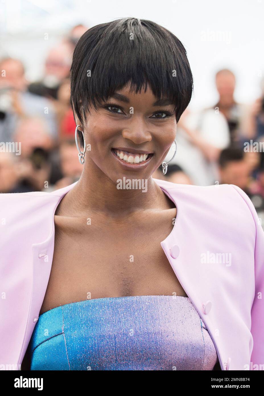 Actress Damaris Lewis poses for photographers during a photo call for ...