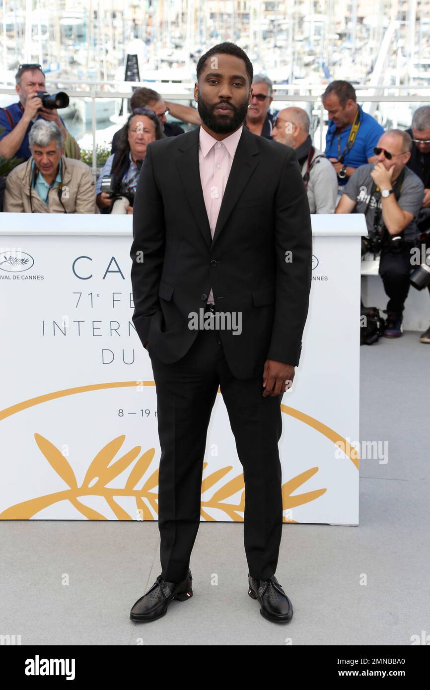 Actor John David Washington poses for photographers during a photo call ...