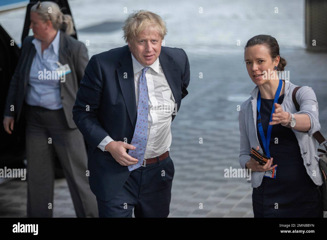 British Foreign Secretary Boris Johnson arrives prior to meet German ...