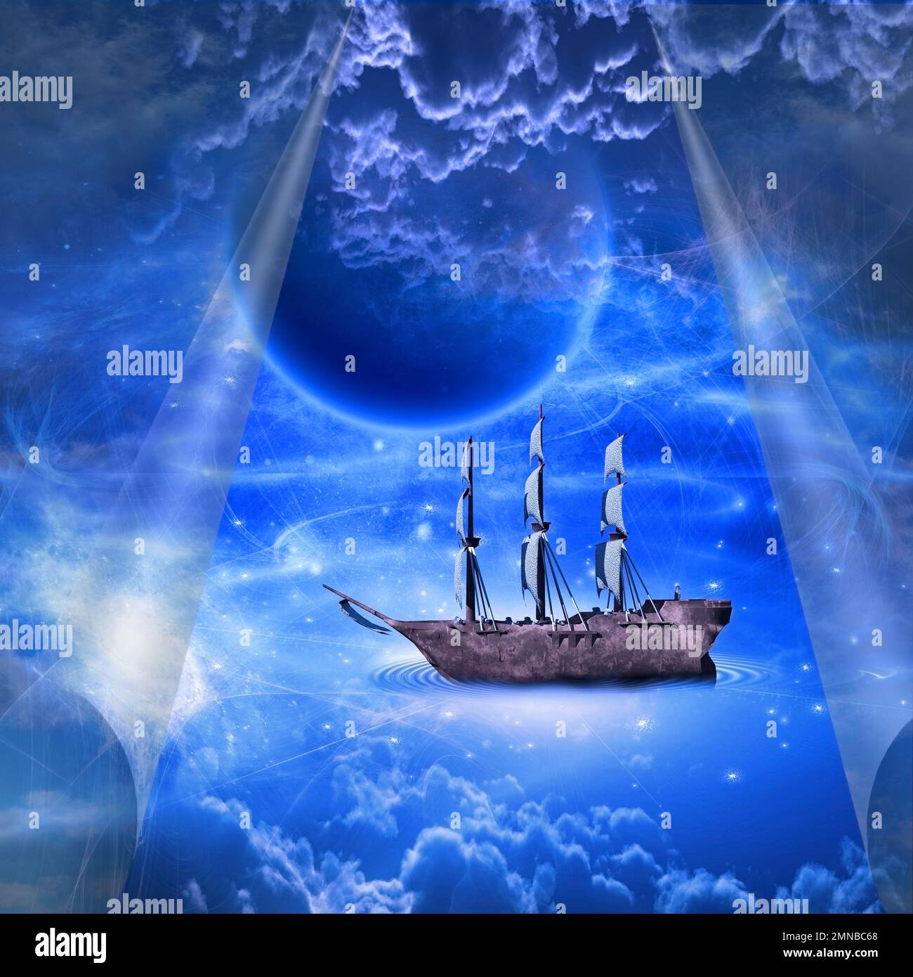 Heavenly ocean clouds flying on hi-res stock photography and images - Alamy
