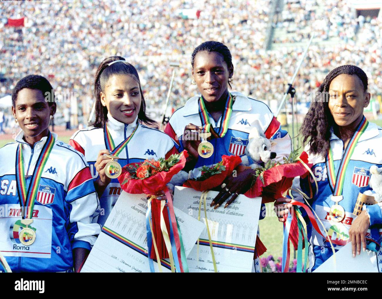 From left: Diane Williams, Florence Griffith, Pam Marshall and Alice ...