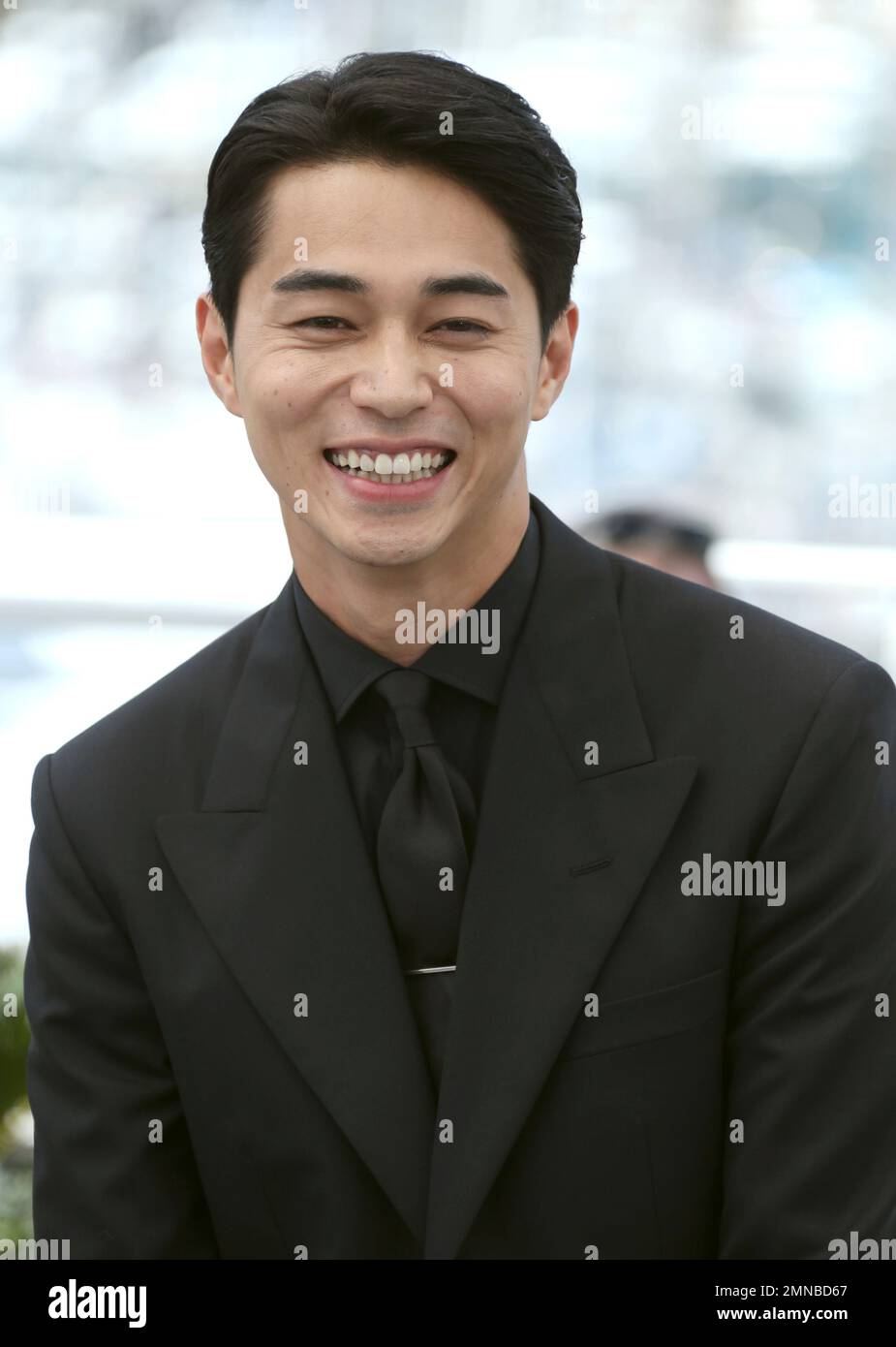 Actor Masahiro Higashide poses for photographers during a photo call ...